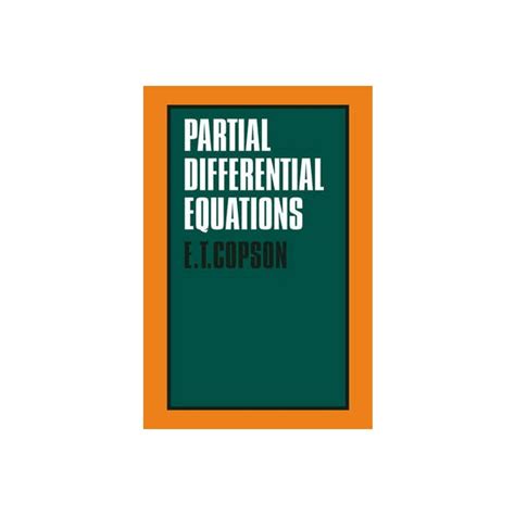 Partial Differential Equations By E T Copson Paper Plus