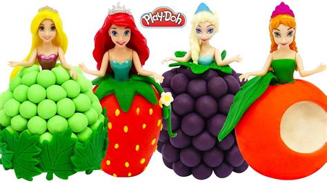 Diy Making Play Doh Fruit Dresses For Princess Dolls Youtube