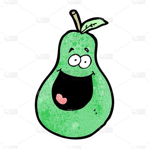 卡通快乐梨