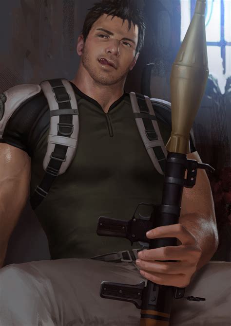 Chris Redfield Resident Evil And 1 More Drawn By Penguinfrontier