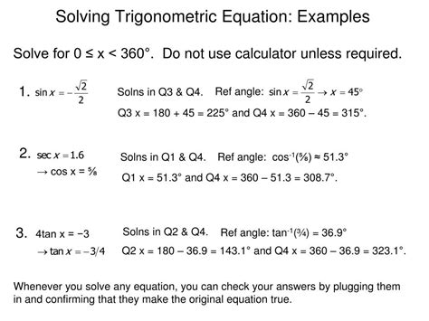 Ppt Chapter 8 Trigonometric Equations And Applications Powerpoint