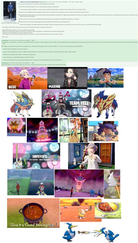 Updated Sword Shield Leak List Pokémon Sword and Shield Know Your Meme