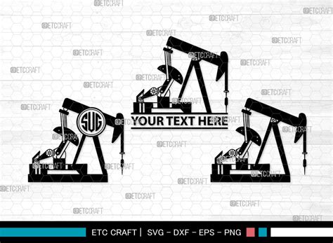 Pump Jack Svg Monogram Pump Jack Svg Graphic By Pixel Elites