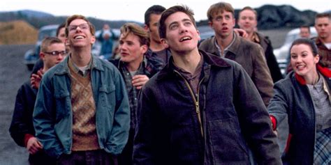 Jake Gyllenhaal October Sky Image Of Actor Jake Gyllenhaal Poses At