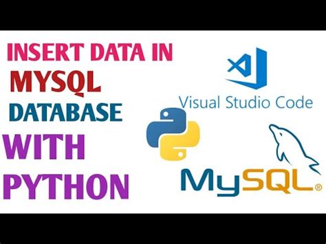 PYTHON MySQL INSERT DATA IN TABLE | INSERT VALUES IN MySQL DATABASE ...
