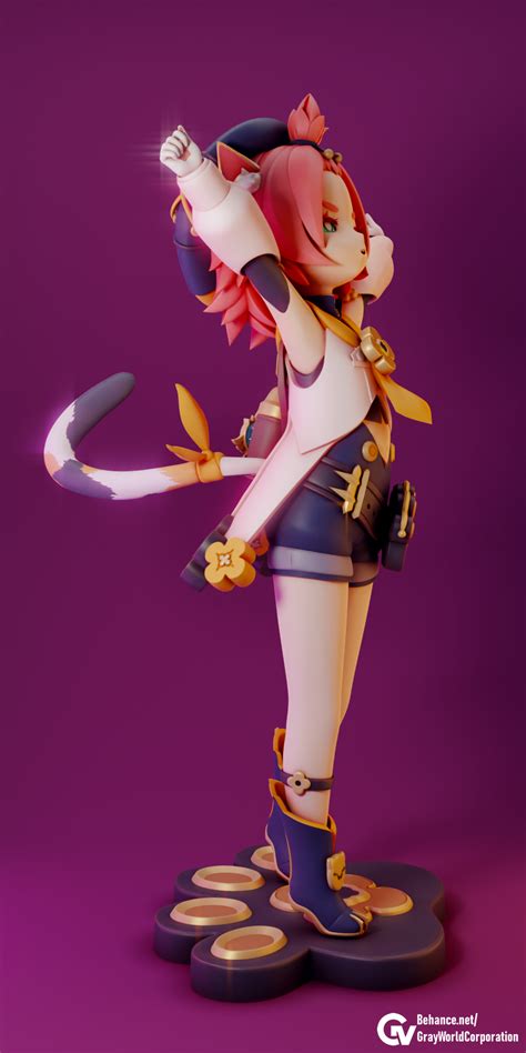 3d File Diona 2 Genshin Impact・model To Download And 3d Print・cults