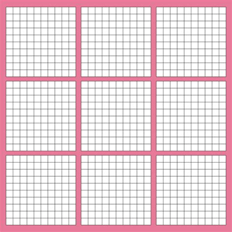 Blank Hundredths Grids Printable