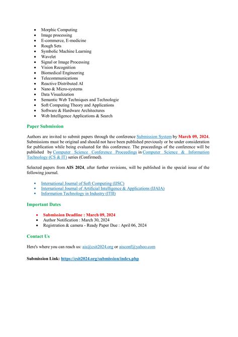 10th International Conference On Artificial Intelligence And Soft