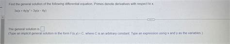 Solved X X Y Y Y X Y The General Solution Is Type An Chegg