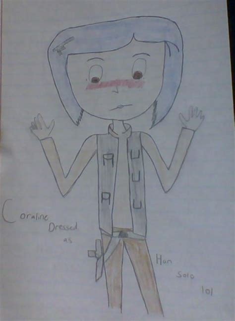 Coraline Dressed As Han Solo Lol By Khajiit Kisses On Deviantart