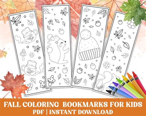 Printable Bookmarks To Color