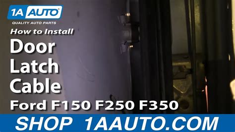 How To Install Replace Door Latch Cable Ford F150 F250 F350 Bronco 80-97 1AAuto.com - YouTube