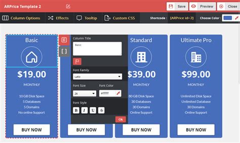 Find Out How Arprice The Most Advanced Wordpress Pricing Table Plugin Works