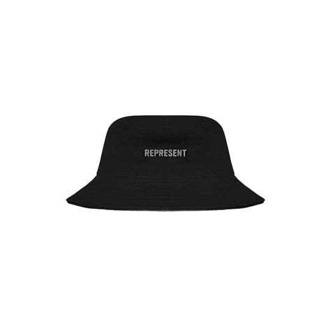 Represent Canvas Bucket Hat Black And Sneakerbox