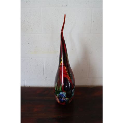 Abstract Art Glass Sculpture Chairish