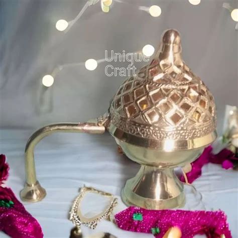 Brass Dhuna Loban Burner Brass Dhooni Dhoop Dani Dhuni Brass Insence