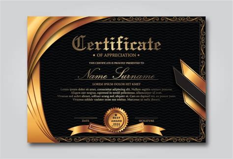 Premium Vector Editable Certificate Template