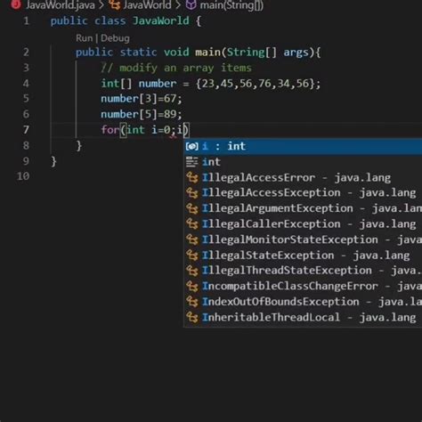 Modify An Array Items In Java Java Programming Shorts Youtube