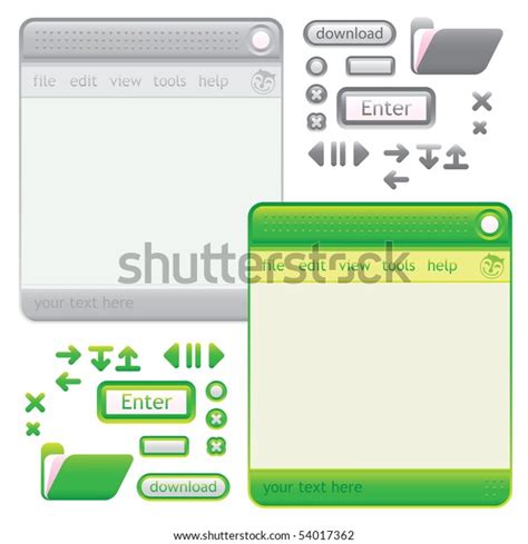 Cat Gui Neutral Green Stock Vector Royalty Free 54017362 Shutterstock
