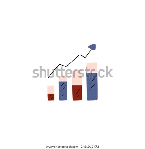Chart Graph Data Columns Diagram Arrow Stock Vector Royalty Free Shutterstock