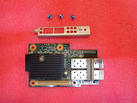 Dell Broadcom 57416 10gbe Dual Port Sfp Lom Mezzanine Card Cf4p0 With Bracket