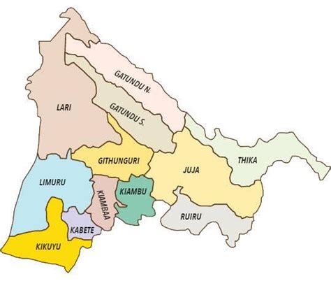 List Of Sub Counties In Kiambu County Bizhack Kenya