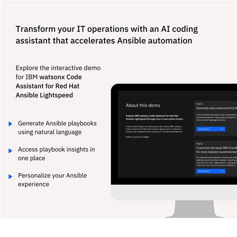 The Ibm Watsonx Code Assistant For Red Hat Ansible Lightspeed