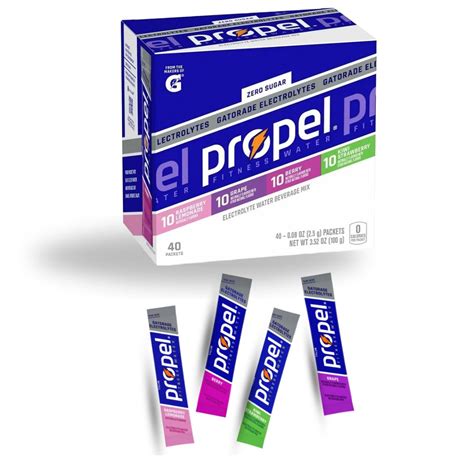 Generic Propel Powder Packets Electrolyte Hydration Zero Sugar Electrolyte