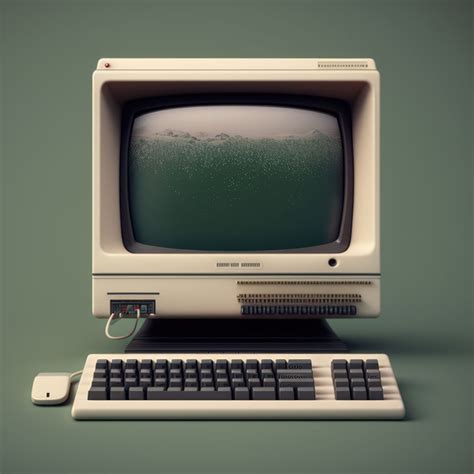 Ai Generated Retro Computer For Nostalgic Technology