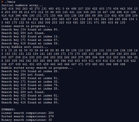 Github Stantskysearch Algorithms Demonstration Of Linear Sorted