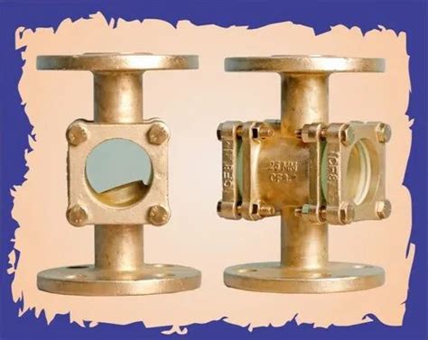 Round Flange End Sight Glass Ms Ss Double Window Ptfe Lined Sight