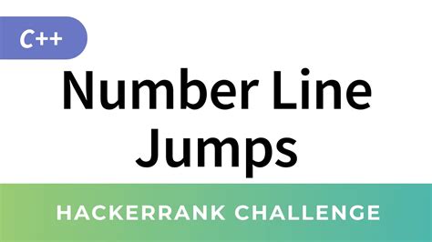 Hackerrank Solution Number Line Jumps In C Kangaroo Problem Youtube
