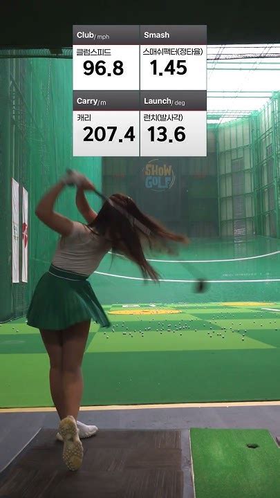 김은선 프로 힘찬 드라이버 스윙🏌️ 쇼골프 플라이트스코프 김은선 프로 Youtube