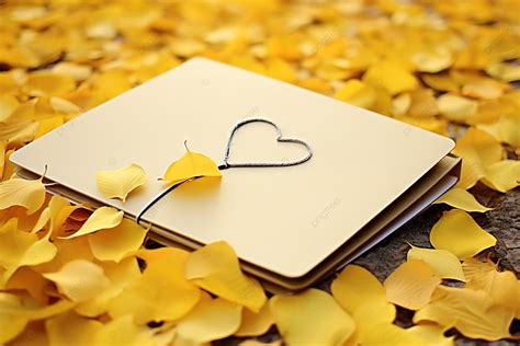 Paper Folio Surrounded Background Autumn Season Fallen Leaves