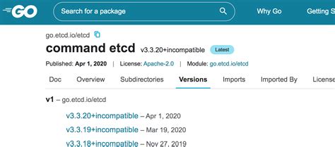 Etcd使用go Module的灾难