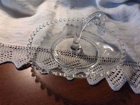 Candlewick Candy Dish Imperial Glass Heart Shaped Etsy