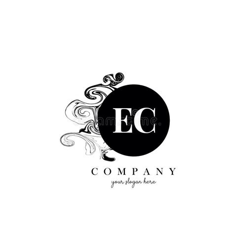 Ec Logo Letter Design Vector Stock Vector Illustration Of Media