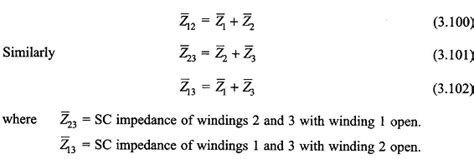 Three Winding Transformer Equivalent Circuit