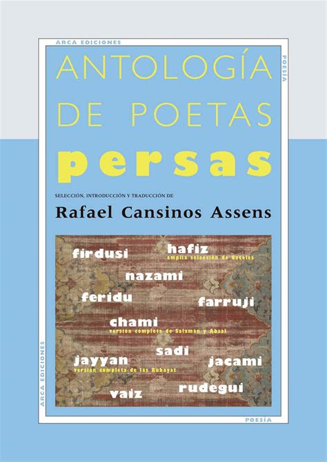 Antología de poetas persas Amazon co uk Cansinos Assens Rafael