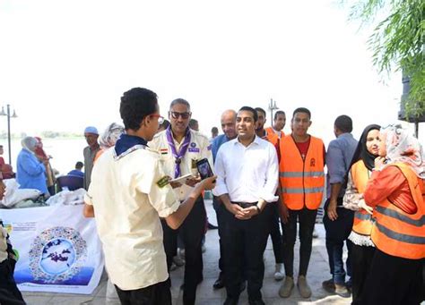 نائب محافظ قنا يشهد انطلاق فعاليات حملة تطهير شاطئ نهر النيل المصري اليوم