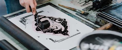 Linocut With Blind Embossing And Ink Printing In Typa Visit Tartu