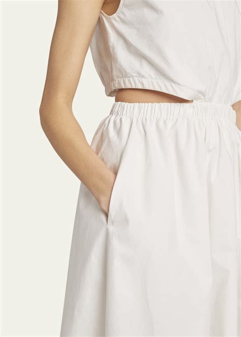 Proenza Schouler White Label Poplin Cut Out Midi Dress Bergdorf Goodman