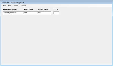 Equivalence Partition Organizer 0 4 Download Screenshots