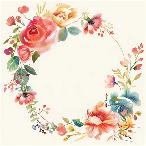 Premium Photo Floral Flower Wedding Card Design