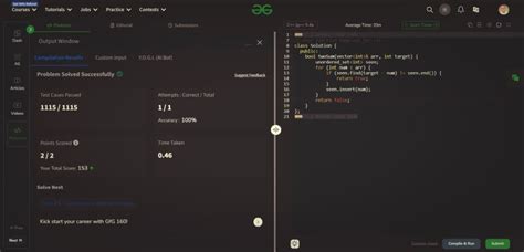 problemsolving gfg160 algorithms coding techcommunity