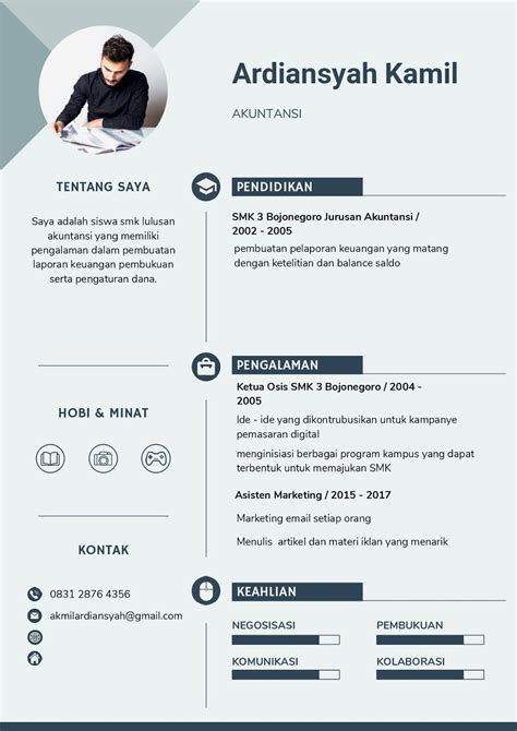 12 Contoh CV Lamaran Kerja Lulusan SMK Beserta Cara Membuatnya