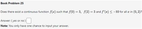 Solved Does There Exist A Continuous Function Fx Such That