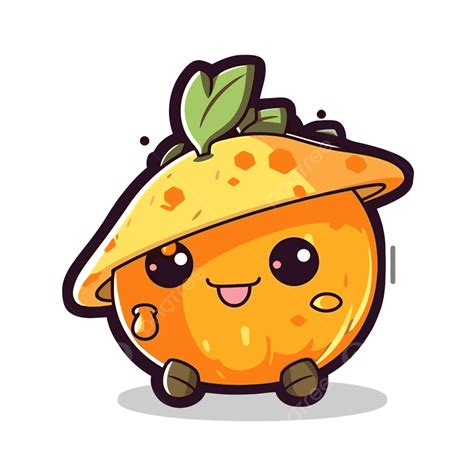 오렌지 카와이 캐릭터 아트 벡터 오스 상표 만화 Png 일러스트 및 벡터 에 대한 무료 다운로드 Pngtree