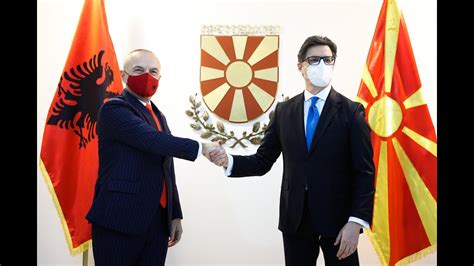 Средба на претседателот Пендаровски со претседателот на Република Албанија Илир Мета Youtube