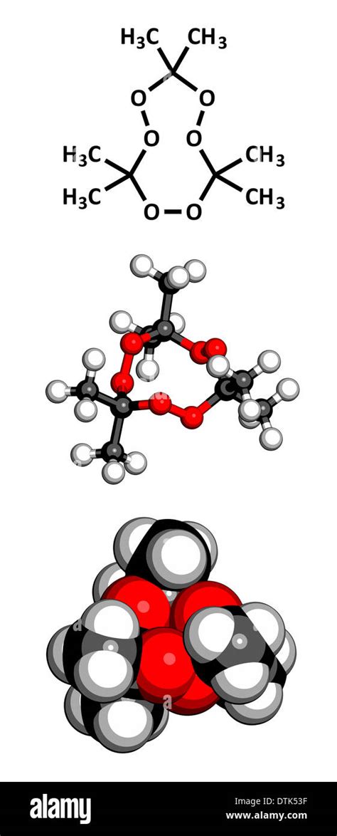 Acetone Peroxide Triacetone Peroxide Tatp Explosive Molecule Three